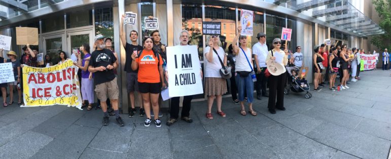 Immigration rally panorama | CT Mirror