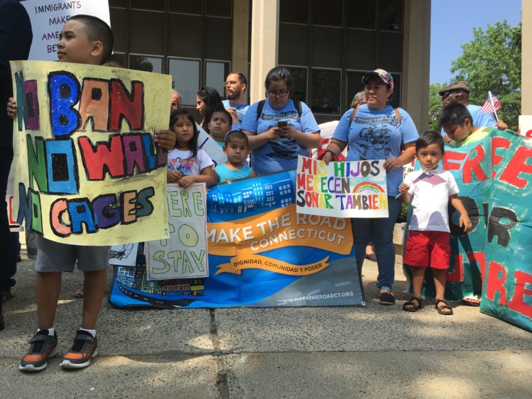 Rally outside Courthouse | CT Mirror
