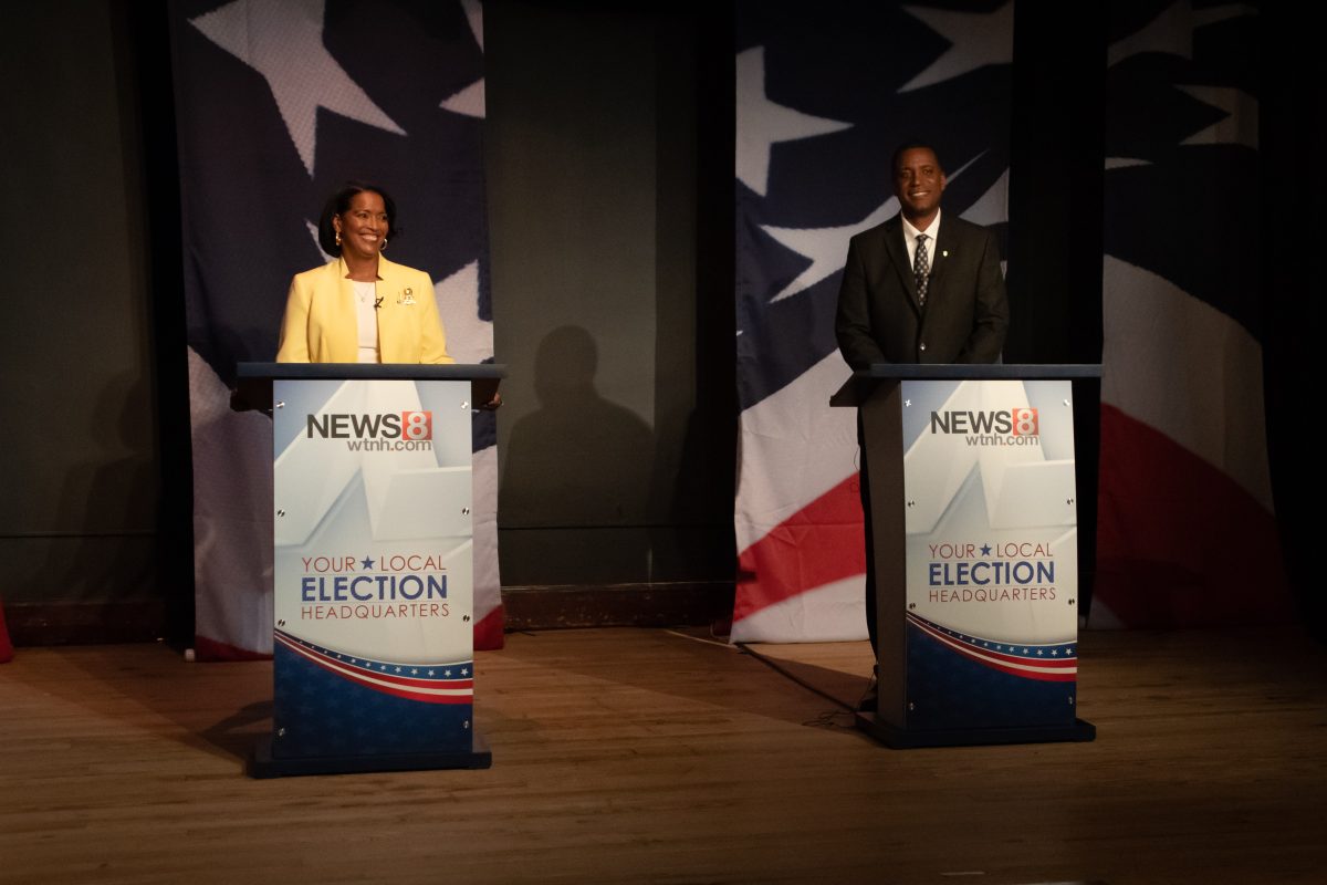 Jahana Hayes, George Logan differ on abortion in CT-5 debate