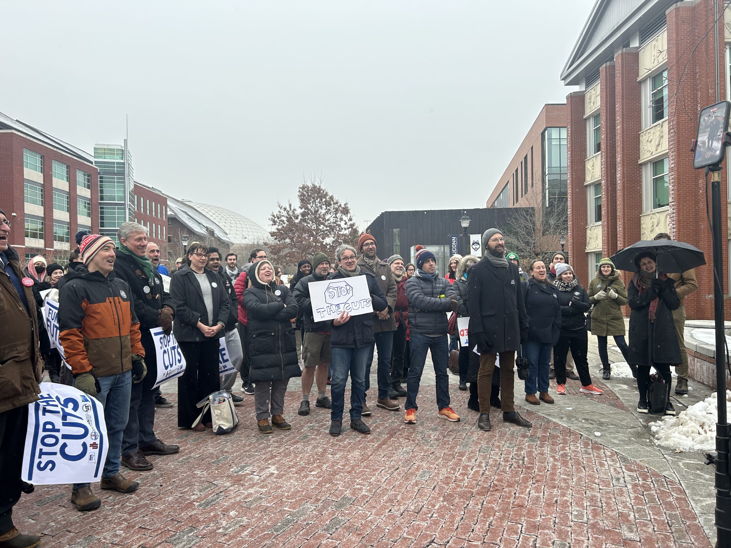 UConn budget cuts would 'destabilize' university, staff say in protest