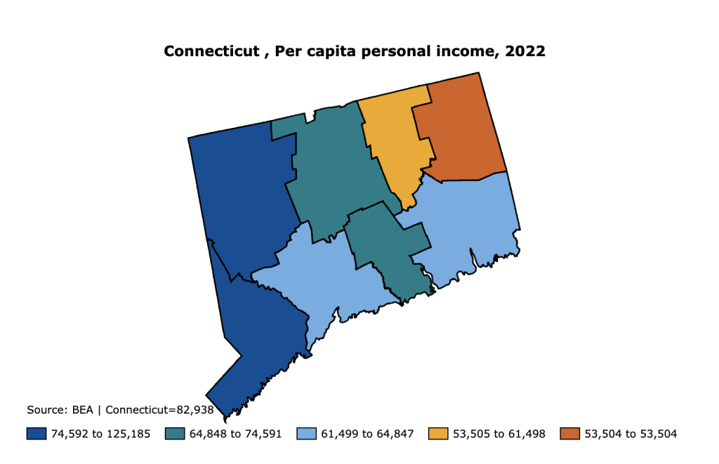 CT is one of the richest, but most unequal, states. Here's the data