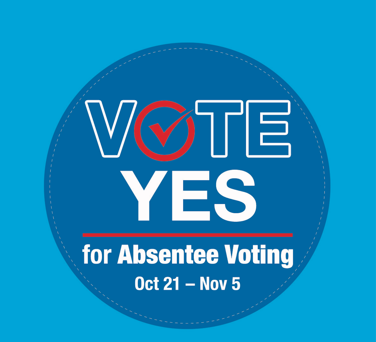 Vote yes on expanding absentee voting